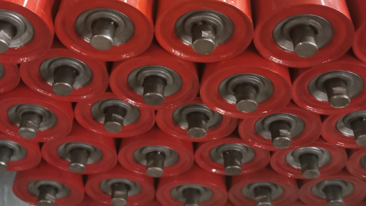 Solid Steel Conveyor Rollers 80MM OD X 423MM Long Ball Bearing SS