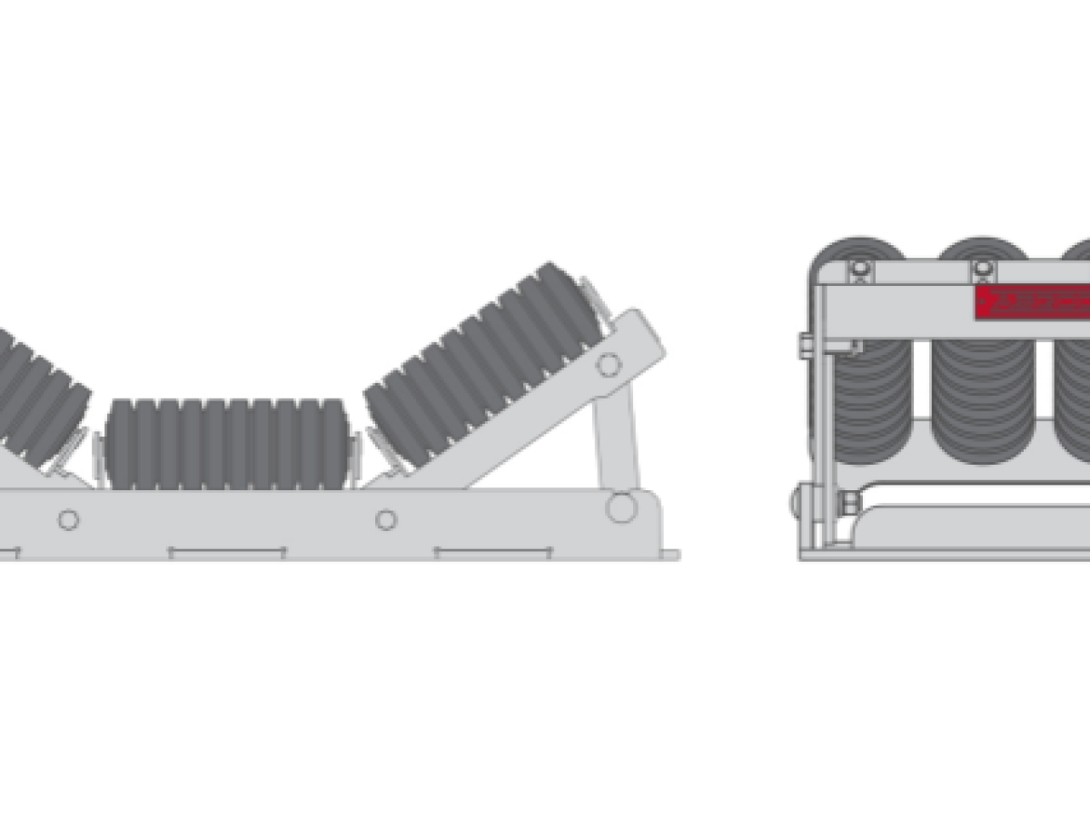Centering Guide For Roller Conveyor